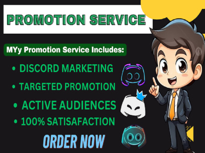 A discord promotion, discord server promotion, discord server | Upwork