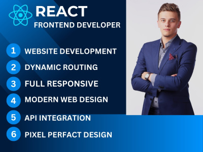 ReactJS|React Developer|Responsive Design|Dynamic Design|Frontend Developer | Upwork