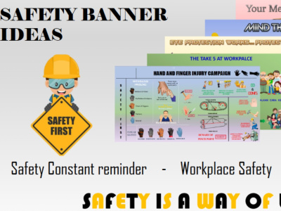 Safety Awareness Banner with some infographic included | Upwork