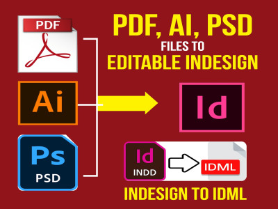 Convert PDF to Indesign Editable Format | Upwork