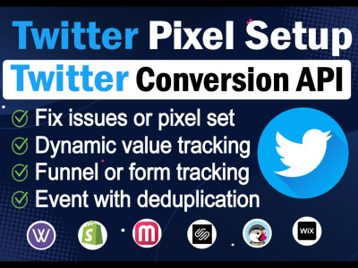 Twitter pixel, Twitter Conversion API setup, Remarketing tag setup with GTM | Upwork