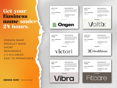 Short, Memorable Name for your business or brand with Domain Name. | Upwork