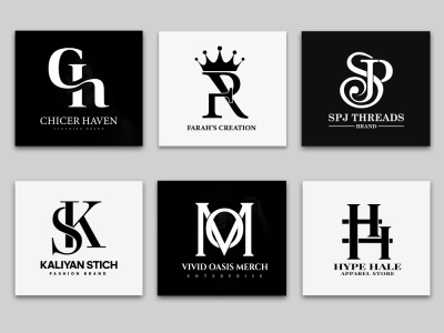 A font, monogram, text, initials, creator, luxury fashion and letter ...