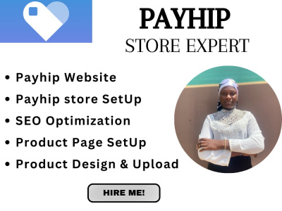 Payhip Store Design| Payhip CheckOut Page| Customized Ecommerce Store | Upwork