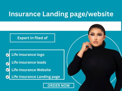 Professional insurance landing page and insurance website | Upwork