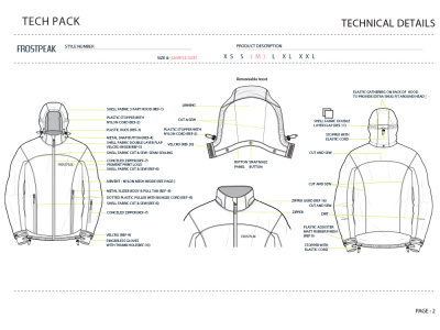 A detailed outerwear Tech Pack | Upwork