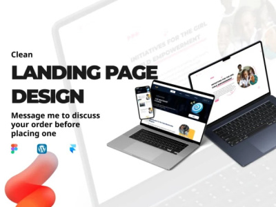 A clean website design with stunning landing page | Upwork