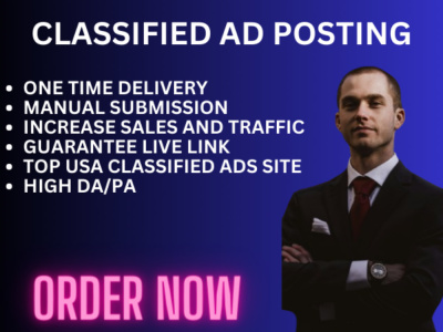 Classified ad posting on USA, UK, canada, australia ad sites | Upwork