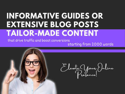 SEO Blog Writing: in-depth guides or long-form blog posts - 2000 words ...