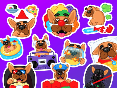 A sticker set for your brand, social media, messengers, merch | Upwork