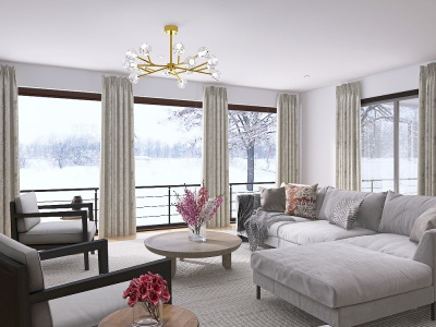 A room interior design and 3D render | Upwork