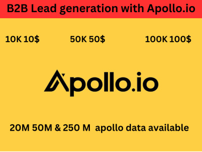 Expert apollo lead scraping and b2b lead generation service | Upwork