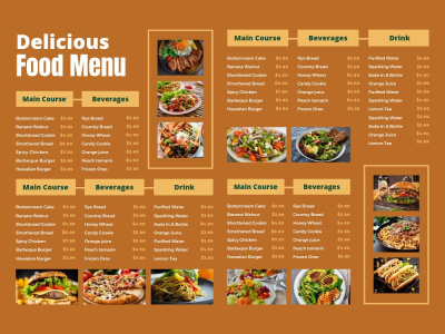 Modern eye-catching Restaurant Menu Design | Upwork