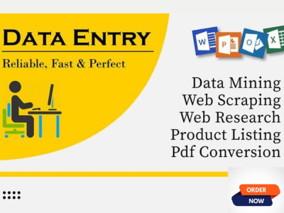 , data entry, web research, customer service | Upwork