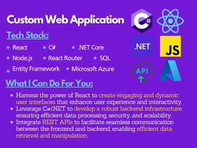 Custom Web Application built using React / C# / .NET | Upwork