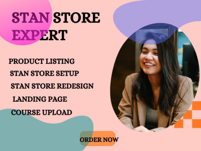 A stan store landing pages, digital download, product, email flows ...