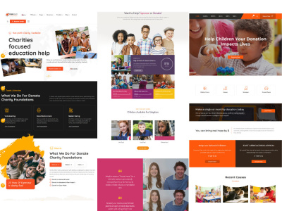 Donation website charity website nonprofit fundraising website ngo website | Upwork