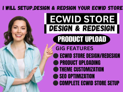 Ecwid website store design & redesign add product ecwid website store ...