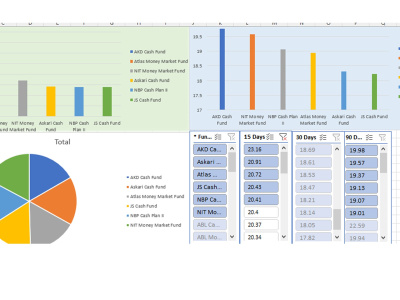 An excel based dash with pivot tables integrated | Upwork
