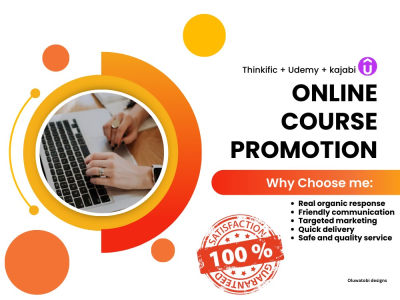 Targeted Udemy, Thinkific online course promotion to 1M+ active students | Upwork