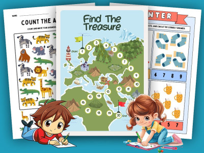 Custom activity book worksheets, ebook worksheets for kids | Upwork