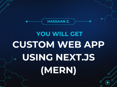 Custom web app using Next.js (MERN) | Upwork