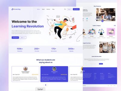 An exceptional online learning / E-learning website | Upwork