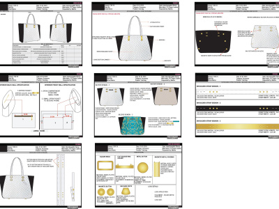 A full detailed Handbag/Backpack/Accessories techpack | Upwork