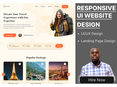 A Responsive Website UI/UX Design, Figma || Wordpress || Webflow || Framer | Upwork