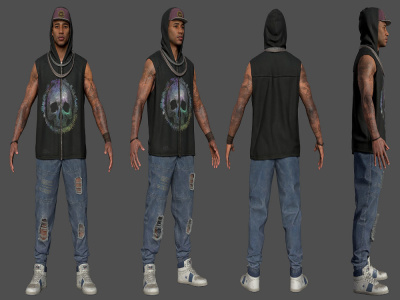 3d game modular character, 3d stylized model, texture uv map, texture ...