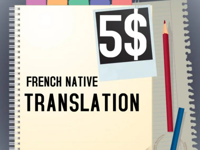 A reliable French translator and a fair deal. Don't hesitate, hire me ...