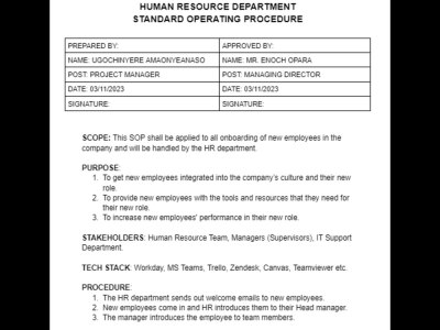 A Comprehensive Standard Operating Procedure (SOP) For Your Business ...
