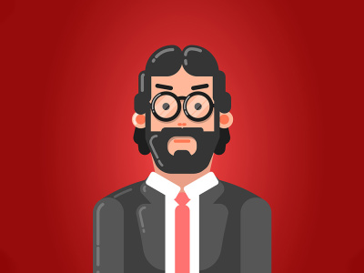 A flat vector and minimal character design illustration, vector ...