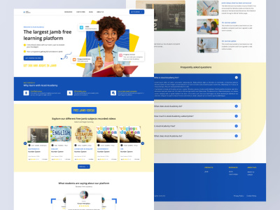 A modern 2025 e-learning website (responsive UI UX) + Prototype | Upwork