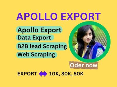 Export Apollo leads Apollo export. | Upwork