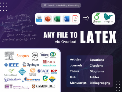 Professional LaTeX Formatting & Editing using Overleaf | Any file to ...