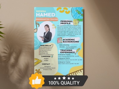 Funny CV creation for kids and kindergarten teachers | Upwork