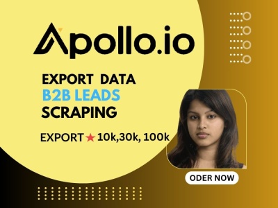 Apollo export Apollo io leads Apollo io export lead scraping | Upwork
