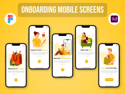 Splash and onboarding mobile screens for mobile app or web app | Upwork