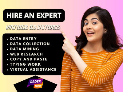 Virtual assistant for data entry, typing, copy paste and web research | Upwork
