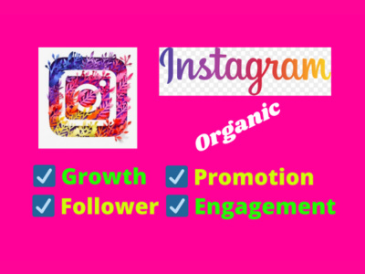 Grow, promote, marketing instagram page and engage with real follower ...