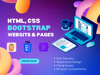 A fantastic deliverable website/pages in html css and bootstrap | Upwork