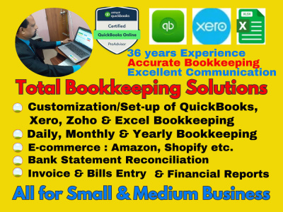 Total Bookkeeping Solutions in QuickBooks Xero and Excel | Upwork