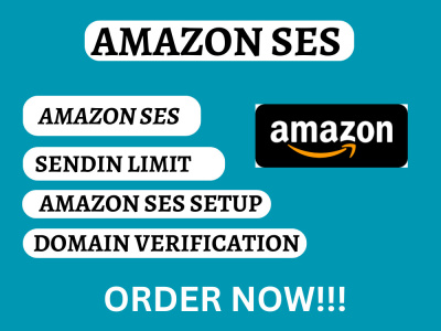 Increase amazon ses, domain verification, amazon sending limit, SMTP | Upwork