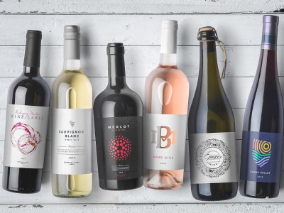 Awsome Wine Bottles Design | Upwork