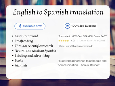 English to Spanish translation service | Upwork