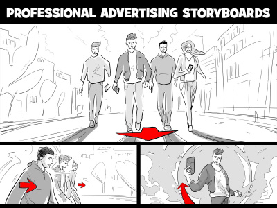 A High Quality Storyboards for your TV Advertising Commercial | Upwork