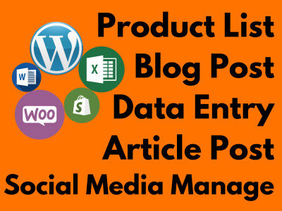 Wordpress data entry, product listing, articles & blog post | Upwork