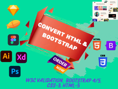 Converting XD, PSD, Figma Designs to Responsive HTML using Bootstrap 5 | Upwork