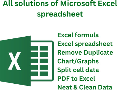 All solutions of Microsoft Excel spreadsheet | Upwork